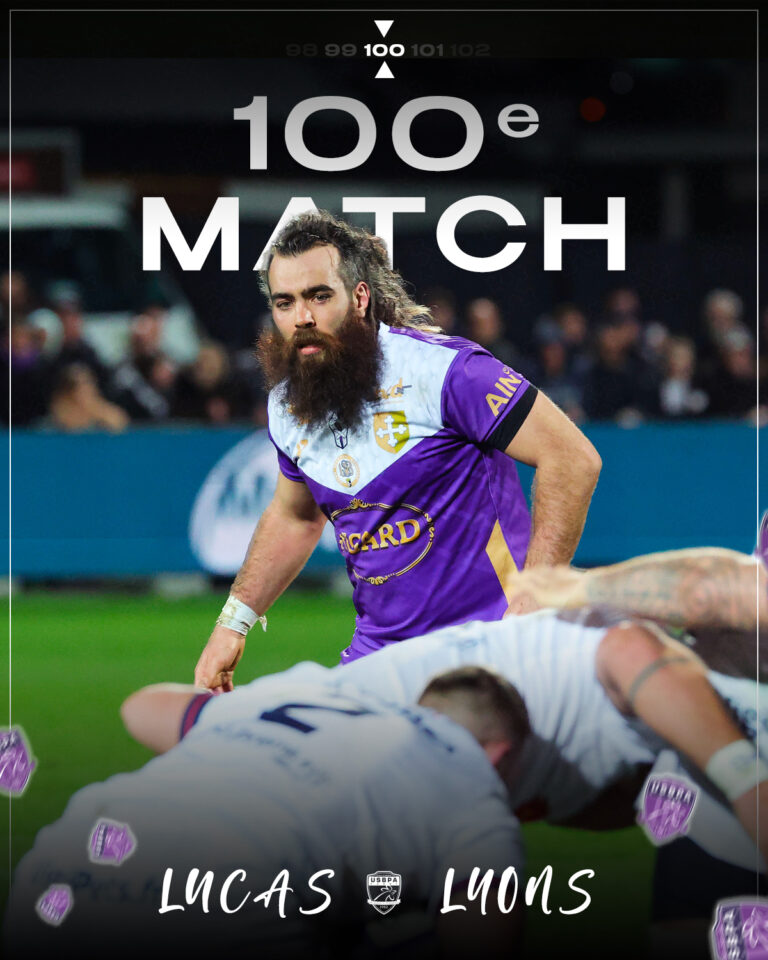 100 matchs en Violet - Lucas Lyons - USBPA Rugby (Bourg-en-Bresse)