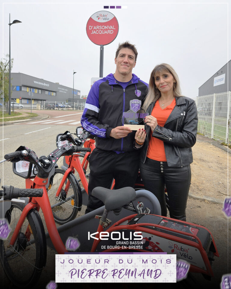 Pierre Reynaud, joueur du mois d'octobre - USBPA Rugby (Bourg-en-Bresse)